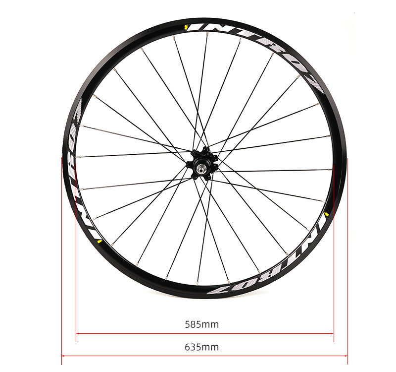 INTRO7 Fixie Wheel Set 20-24H Front and Rear Wheelset Single Speed ...