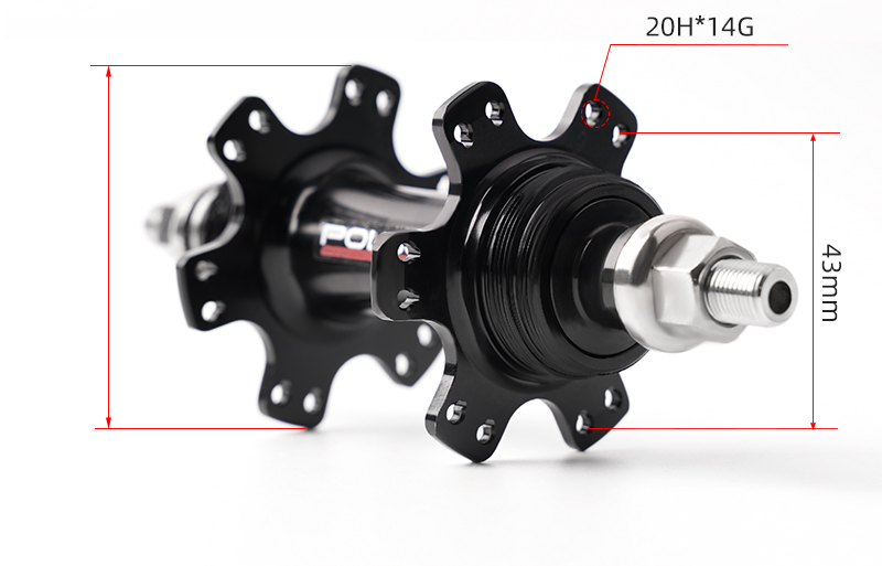 INTRO7 Fixie Wheel Set 20-24H Front and Rear Wheelset Single Speed ...