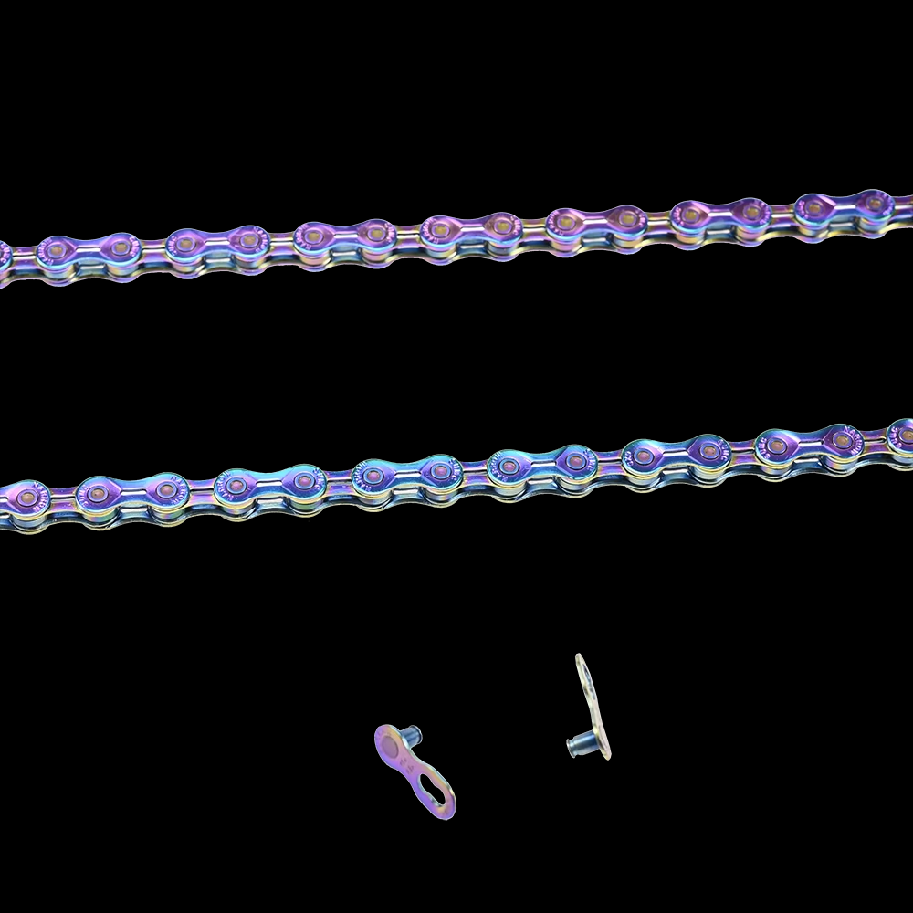 SUMC Rainbow Bicycle Accessories SX12EL Chain 126L 12 Speed Half Hollow ...