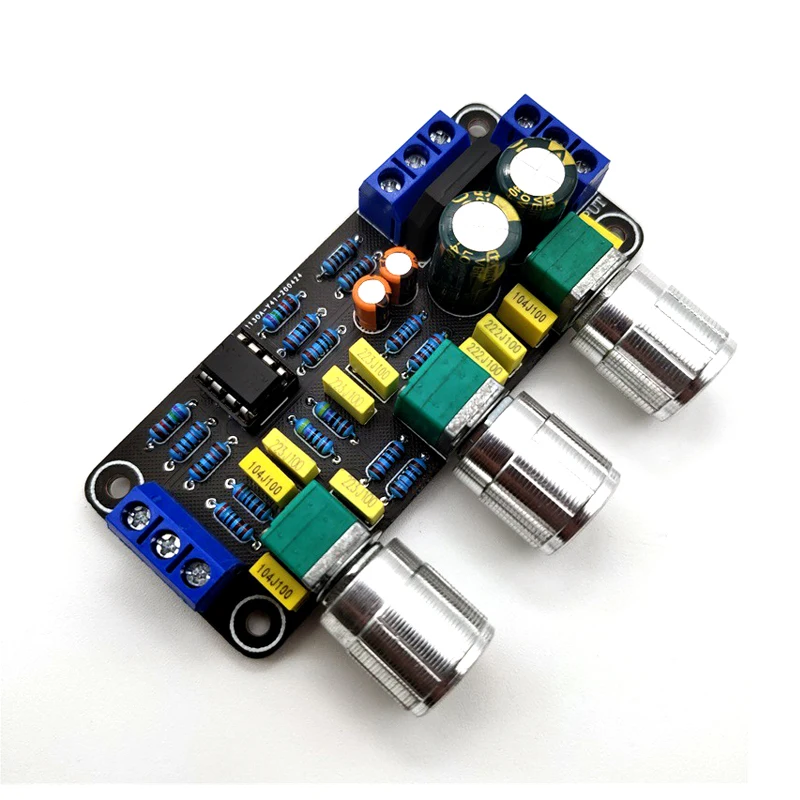 Audio Equalizer Bass Treble Tone Control Preamplifier Board - Dual ...