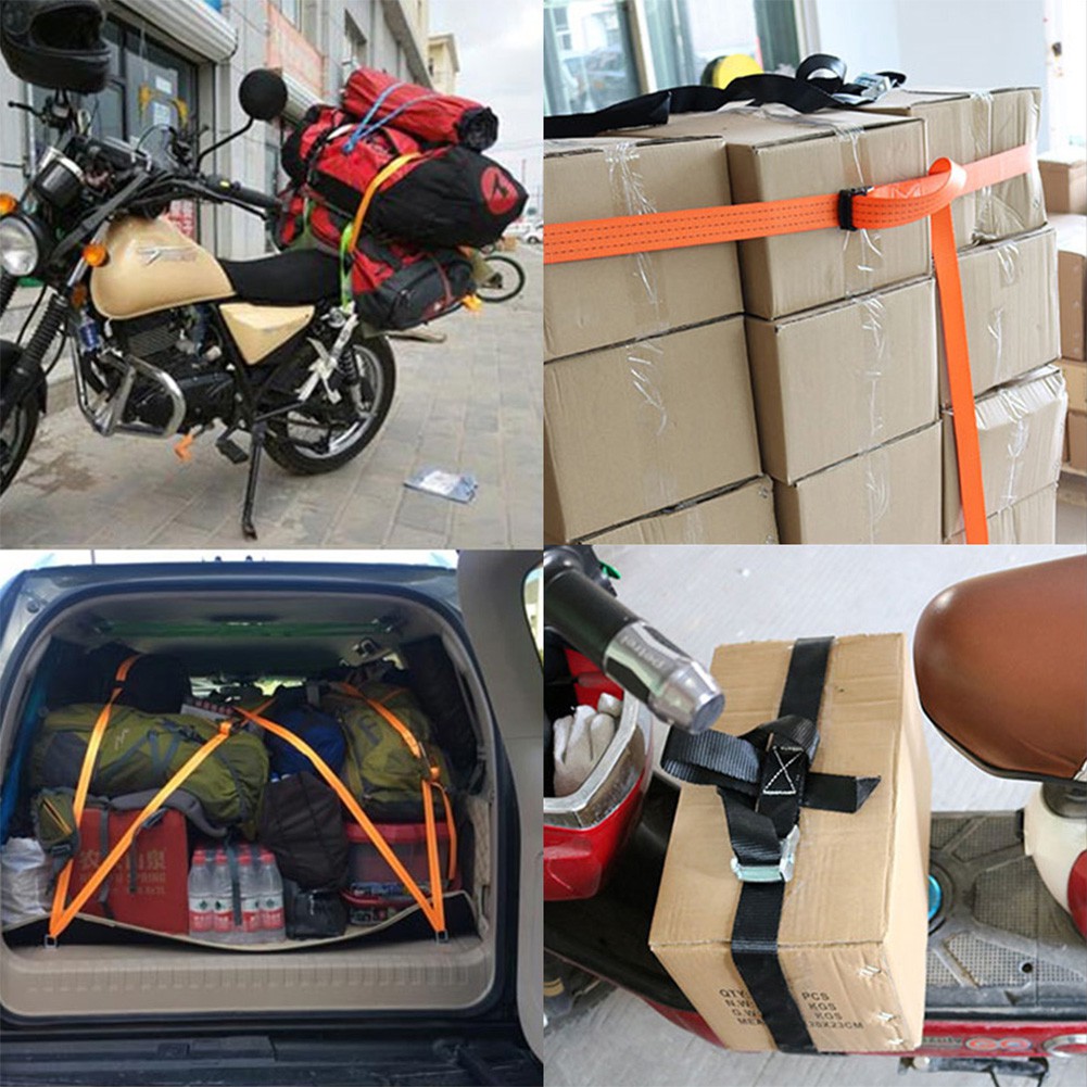 Luggage Straps Motorcycle Bike Luggage Bag Buckle Strap Tie-Down Belt ...