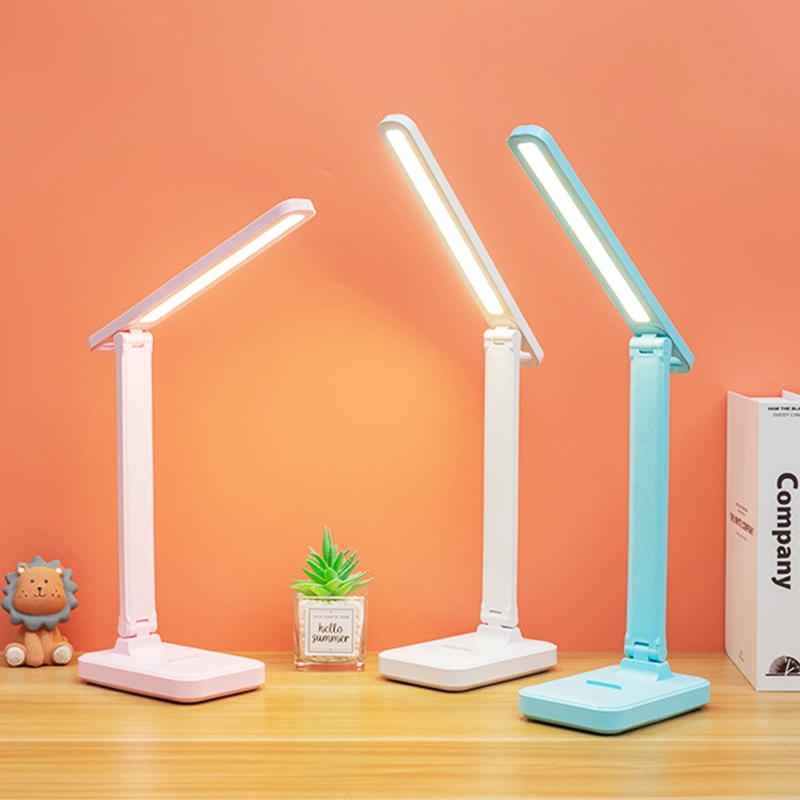 LED Desk Lamp USB Study Lamp Stepless Dimming Table Lamp Rechargeable ...