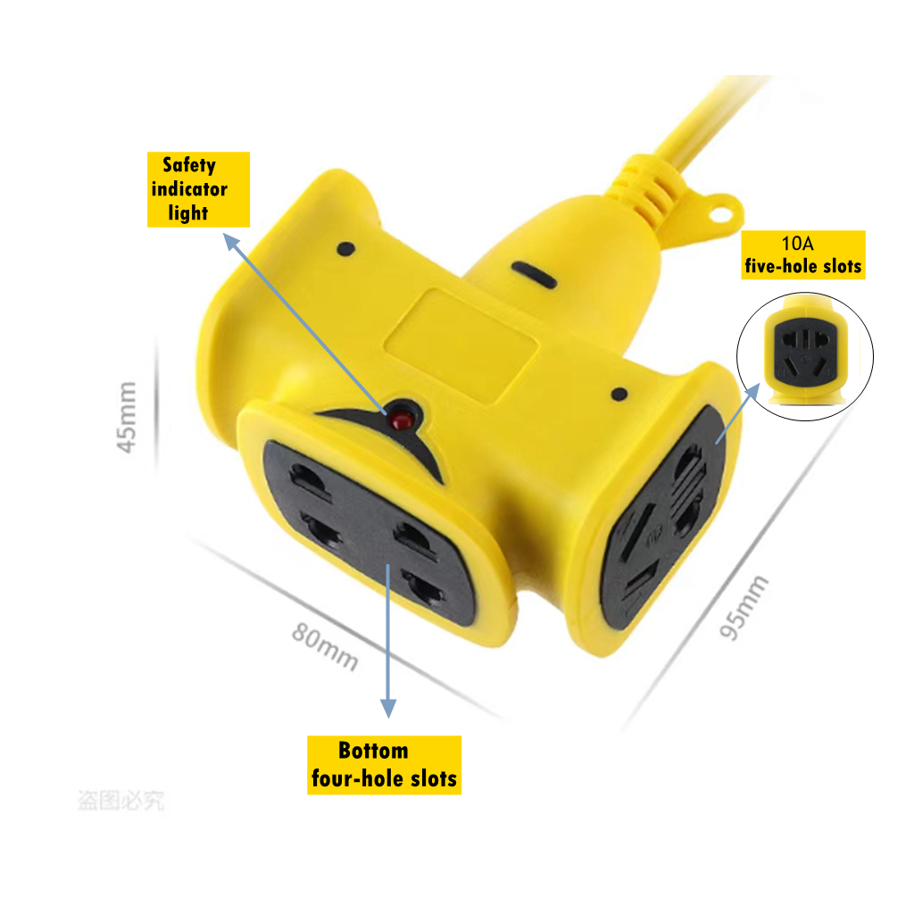Extra-long Plug-in Strip Electric Vehicle Charging Extension Cord ...
