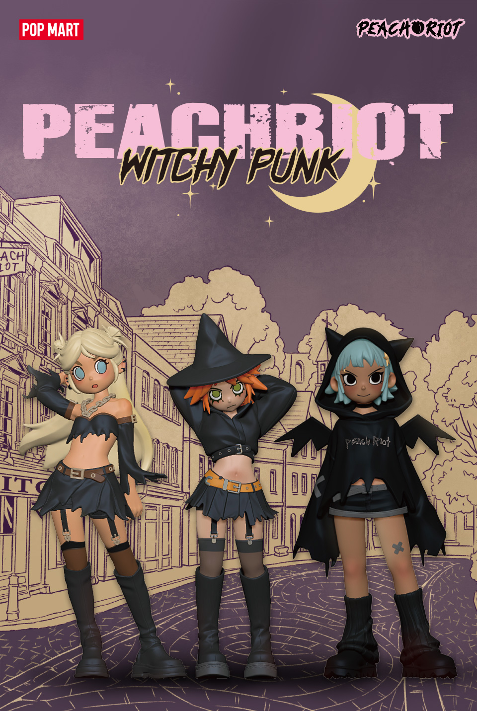 POP MART Peach Riot Witchy Punk Figures | Shopee Philippines