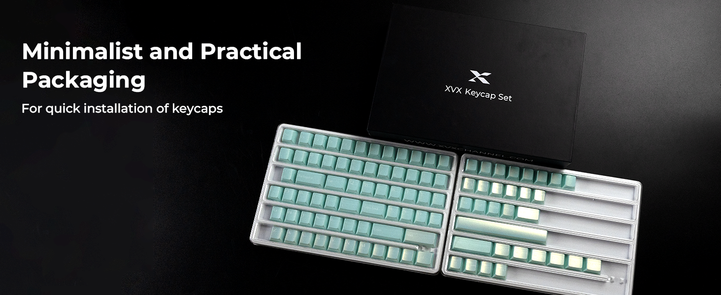 XVX Colorful pearl keycaps Cherry Profile Side-Print Dye-sub PBT Keycap ...