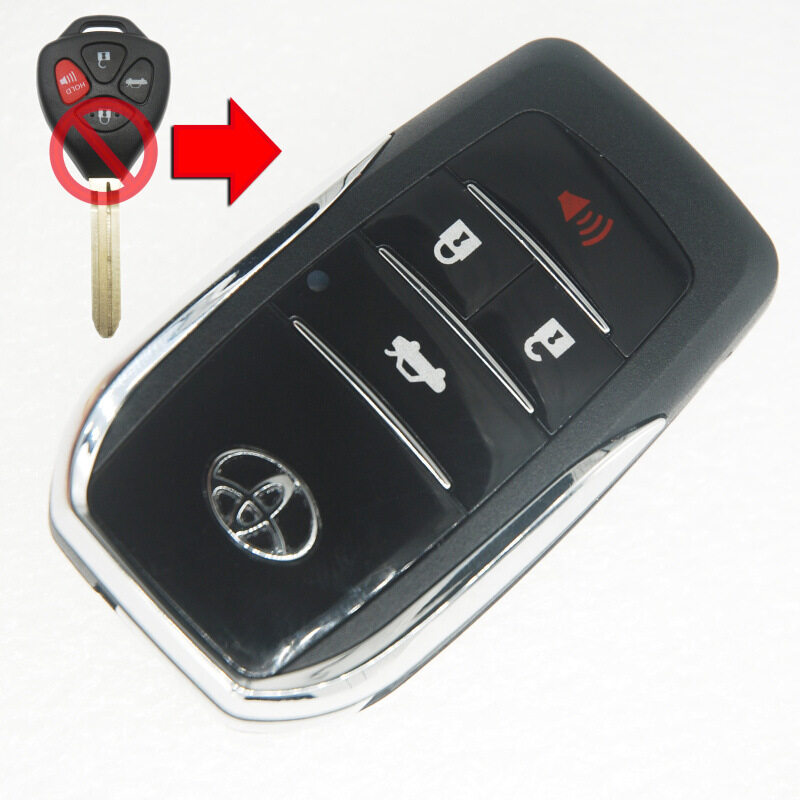 Folding key frame TOYOTA Case, car key Toyota Vigo Vios Yaris Vitz ...