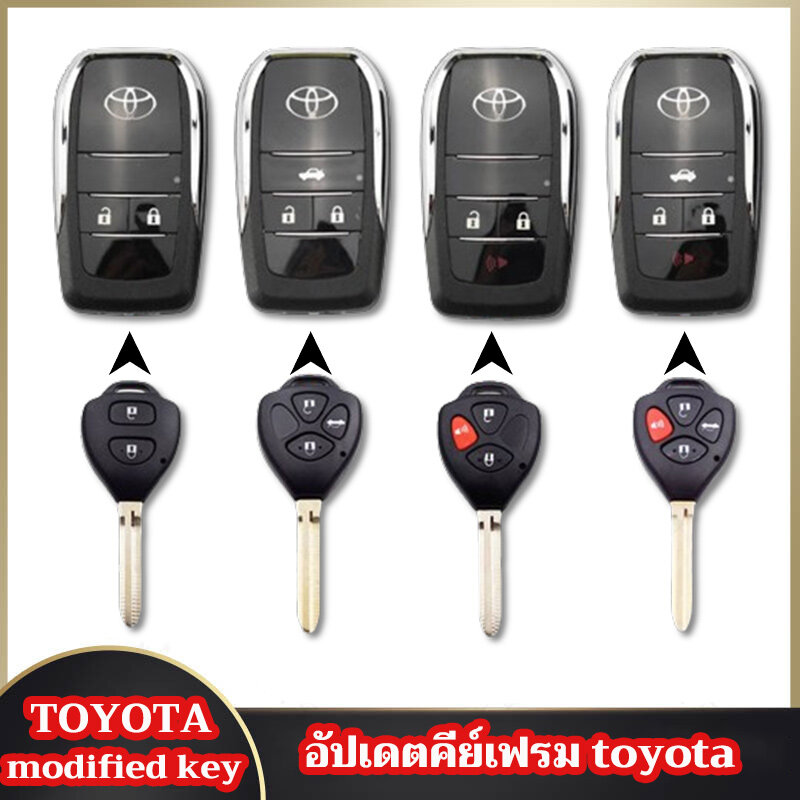 Folding key frame TOYOTA Case, car key Toyota Vigo Vios Yaris Vitz ...