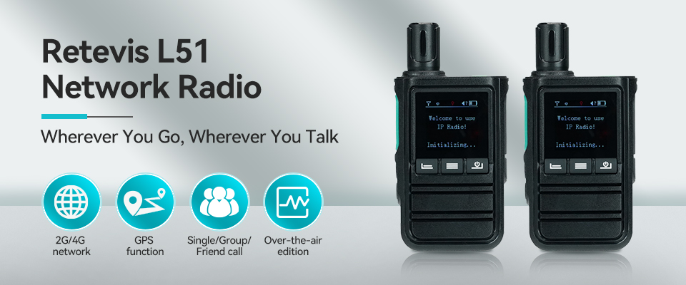 Retevis L51 POC Radio 4G Networ Long Range Profesional Powerful for Tourism Hospitality and ...