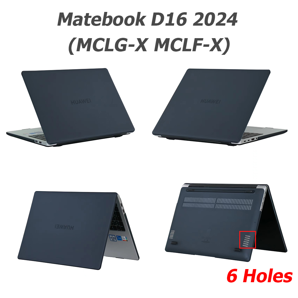 6in1 case for Huawei MateBook D14/D15/D16/14s /14 Matte Crystal Hard ...