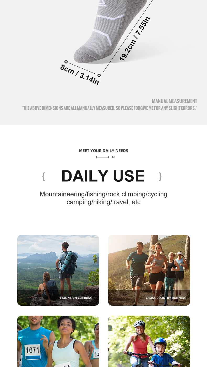 Professional Marathon Running Fitness Short Socks Women Men Sweat ...