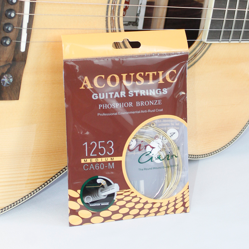 6pcs/set Original Acoustic Guitar Strings One Set 6Pcs Two ...