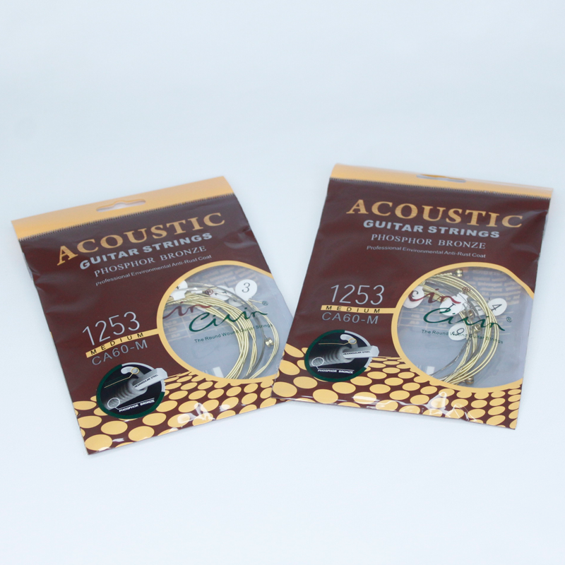 6pcs/set Original Acoustic Guitar Strings One Set 6Pcs Two ...