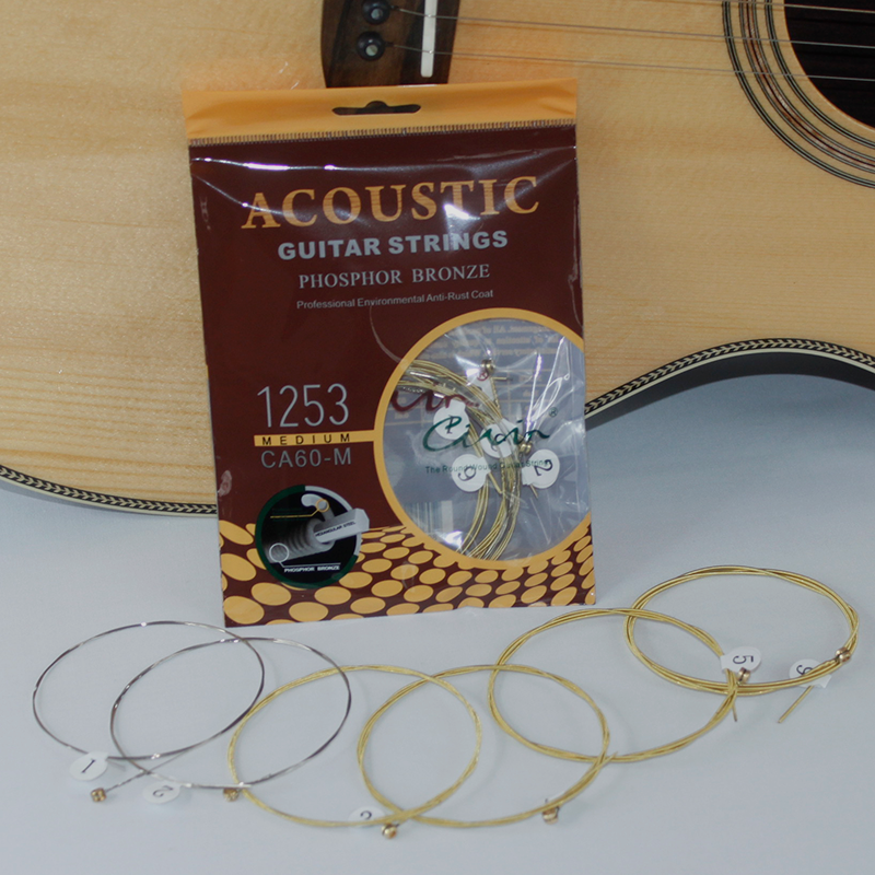 6pcs/set Original Acoustic Guitar Strings One Set 6Pcs Two ...