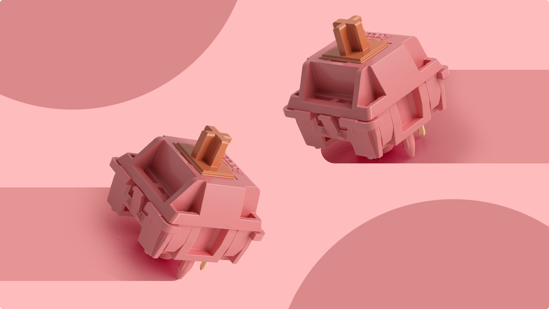 Akko 2 Pack-90 Pcs Rosewood Switches low-pitch With 5-Pins And Stable ...