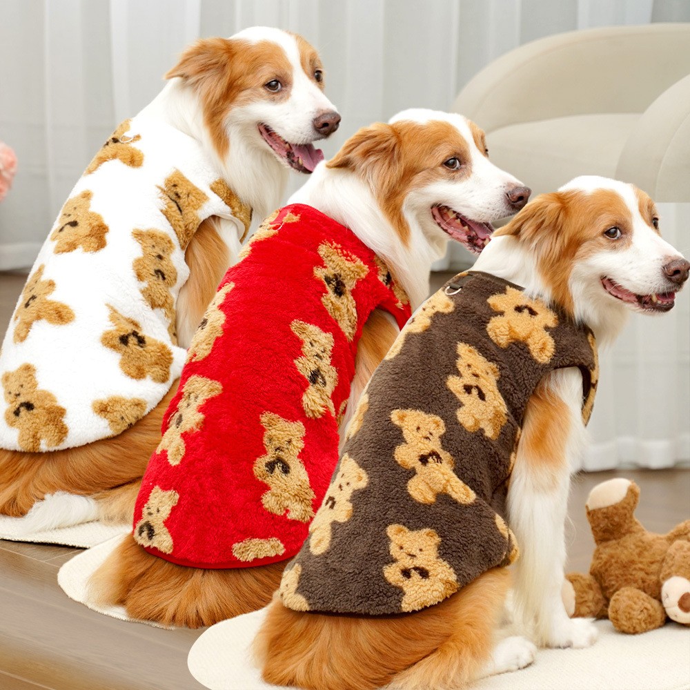 Dog Clothes for Big Dogs Fleece Dog Hoodies Soft Warm Costume Pet Dog ...