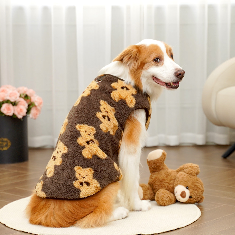 Dog Clothes for Big Dogs Fleece Dog Hoodies Soft Warm Costume Pet Dog ...