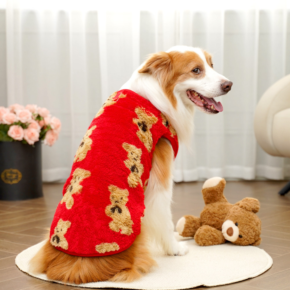 Dog Clothes for Big Dogs Fleece Dog Hoodies Soft Warm Costume Pet Dog ...
