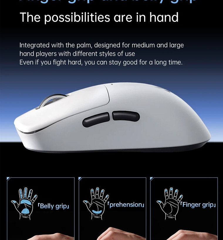 MCHOSE M7 Mouse e-sports three mode Pro wireless Bluetooth PAW3395 lightweight computer office ...