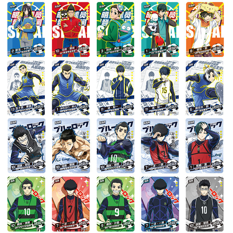 Blue Lock Card TCG Nagi Seishiro Reo Mikage Rare SSP/SSR card Anime ...