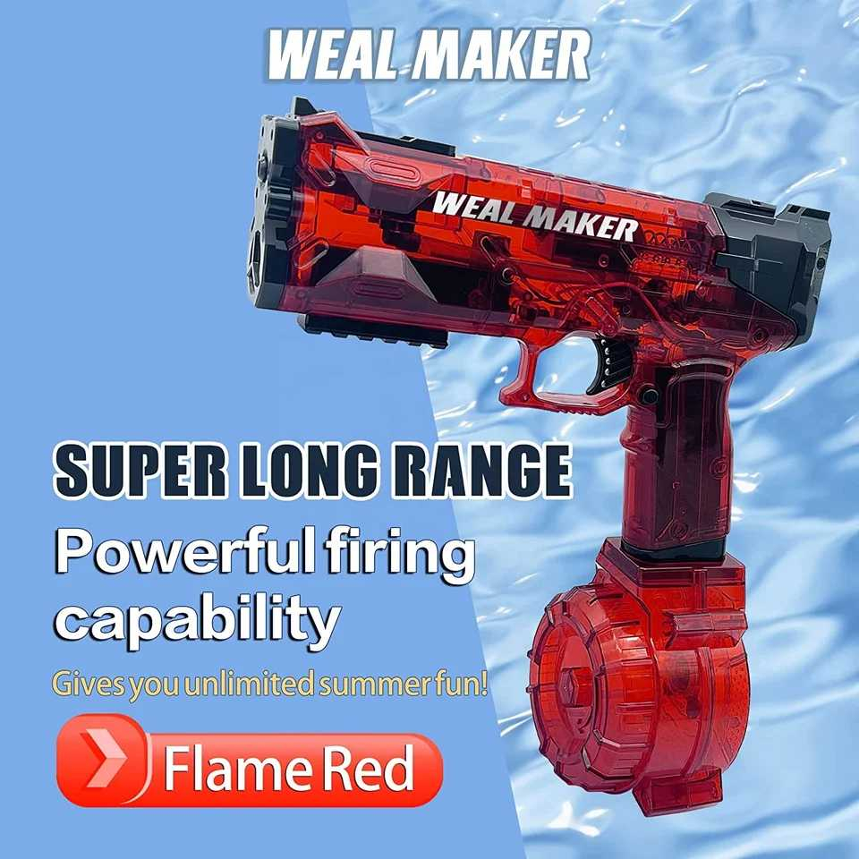 Electric Water Gun Weal Maker Water Toy For Kids Outdoor Pool Water Toy ...