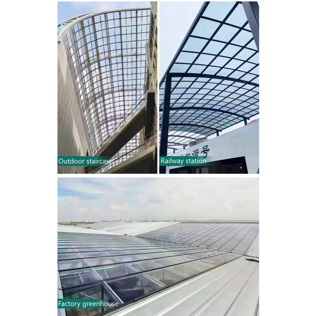PC transparent board,awning，Outdoor garden courtyard pavilion roof ...