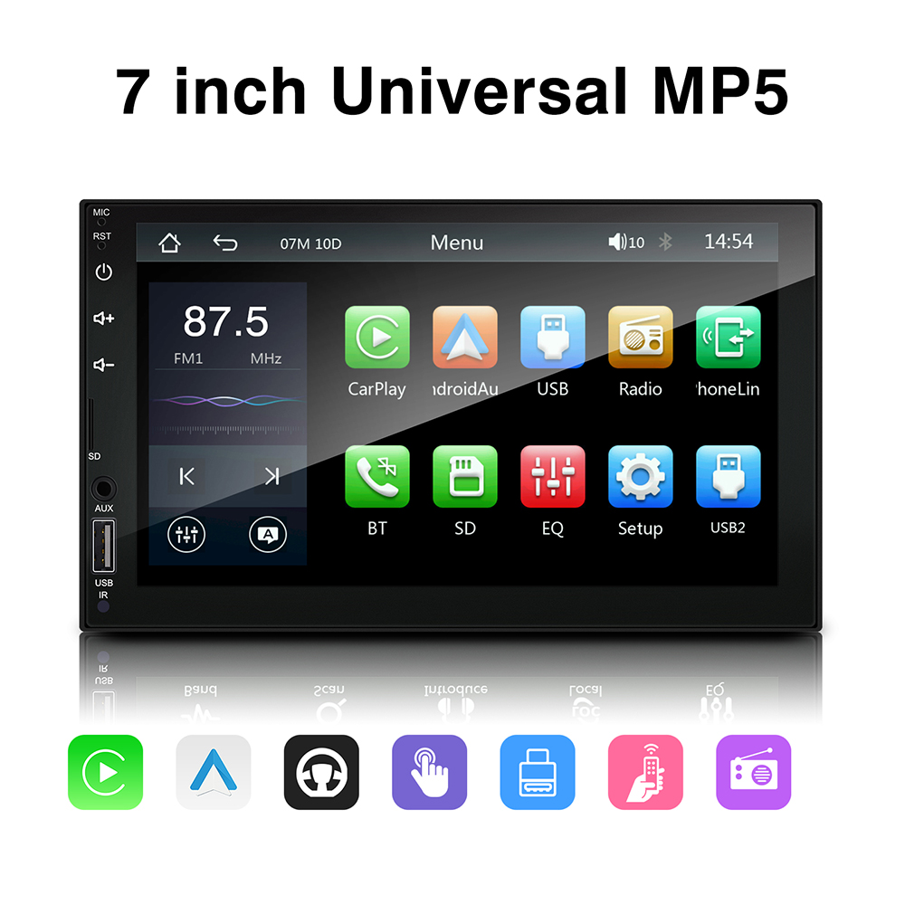 Universal 7-inch full touch screen HD MP5 Car Multimedia Player with ...