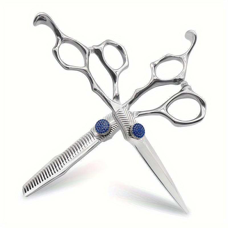 Professional Hair Cutting Scissors, 6.5 Inches Flat & Thinning Scissors ...