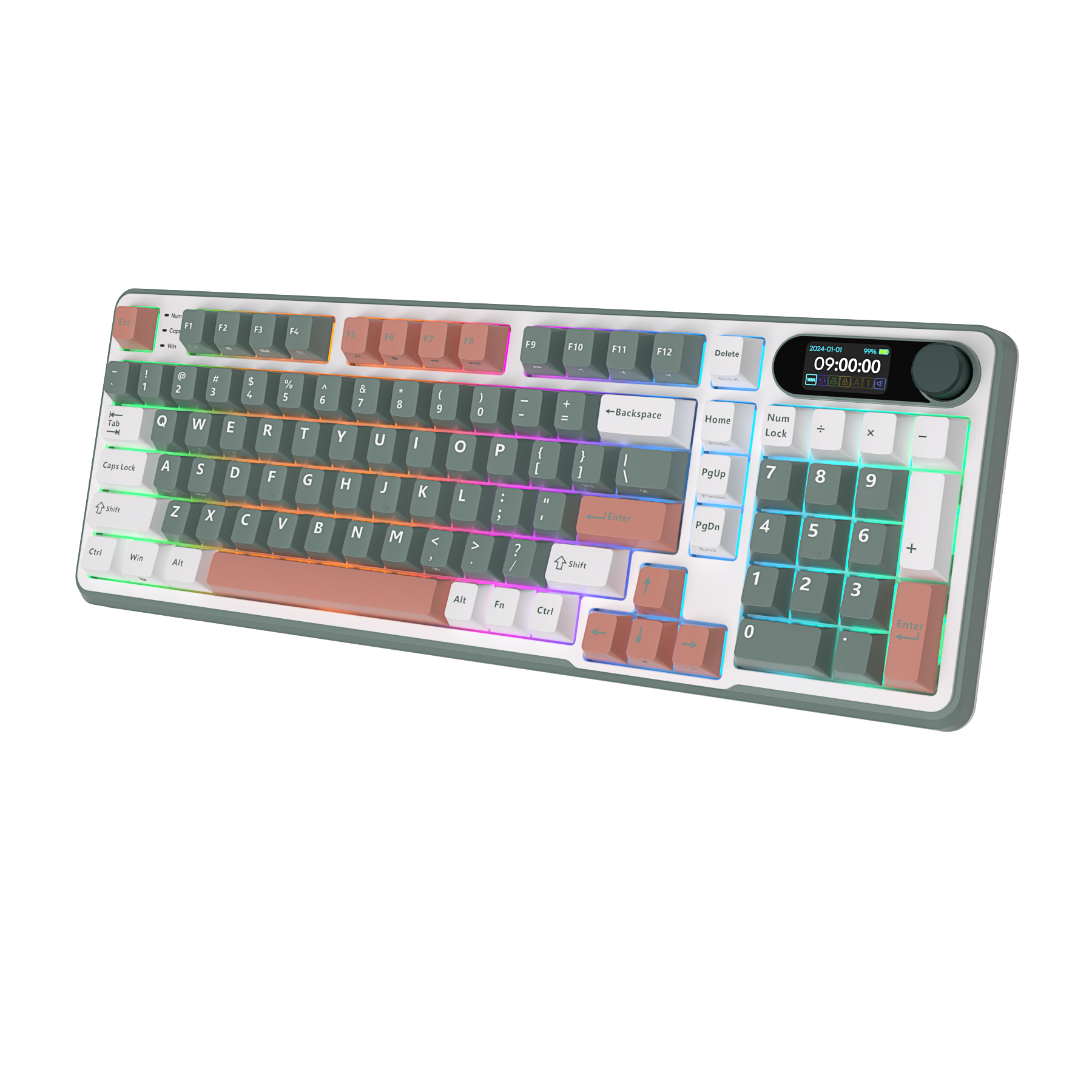 Royal Kludge RK S98 RK R75 Keycaps 98 Key 81 Key Mechanical keyboard ...
