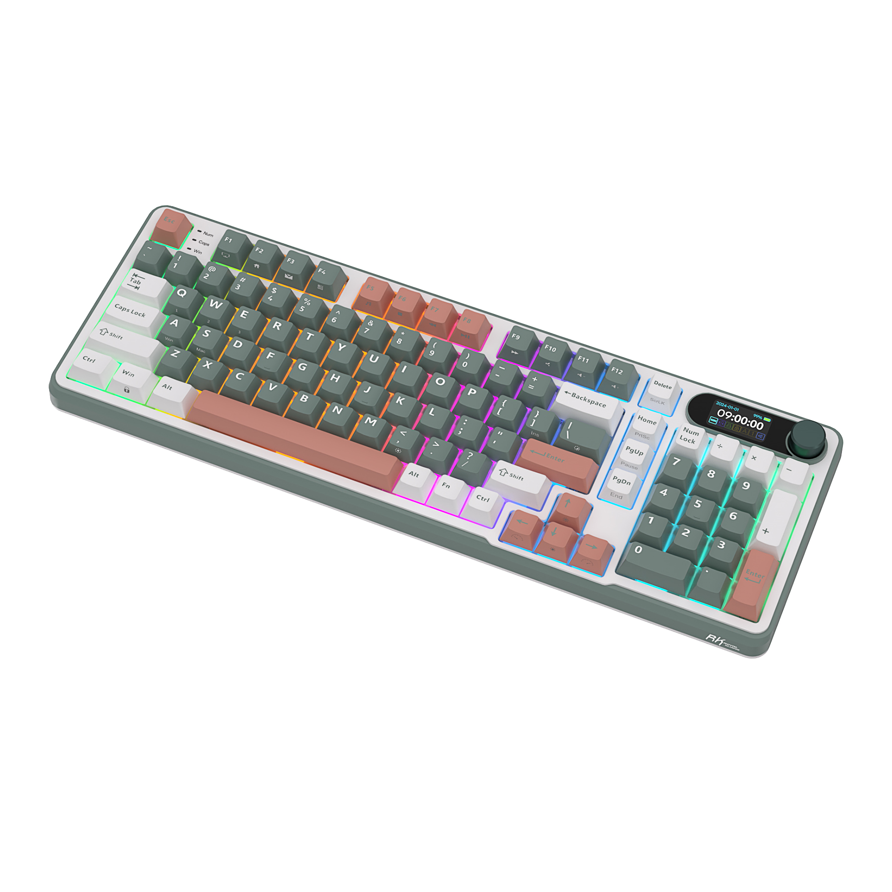 Royal Kludge RK S98 RK R75 Keycaps 98 Key 81 Key Mechanical keyboard ...