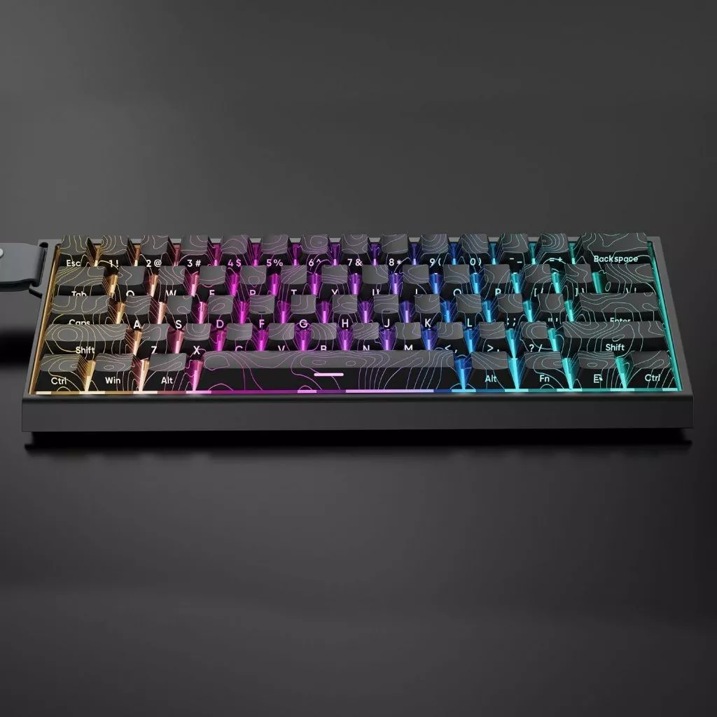 XVX 1.0 Topographic Version Shine-Through Cherry Profile Side-Print Dye-sub PBT Keycap Set 134 ...