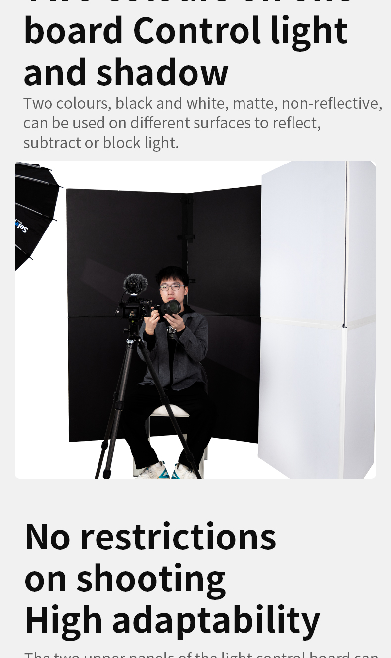 Selens V-FOLD Photography Reflector 2M Portrait Shooting Light ...