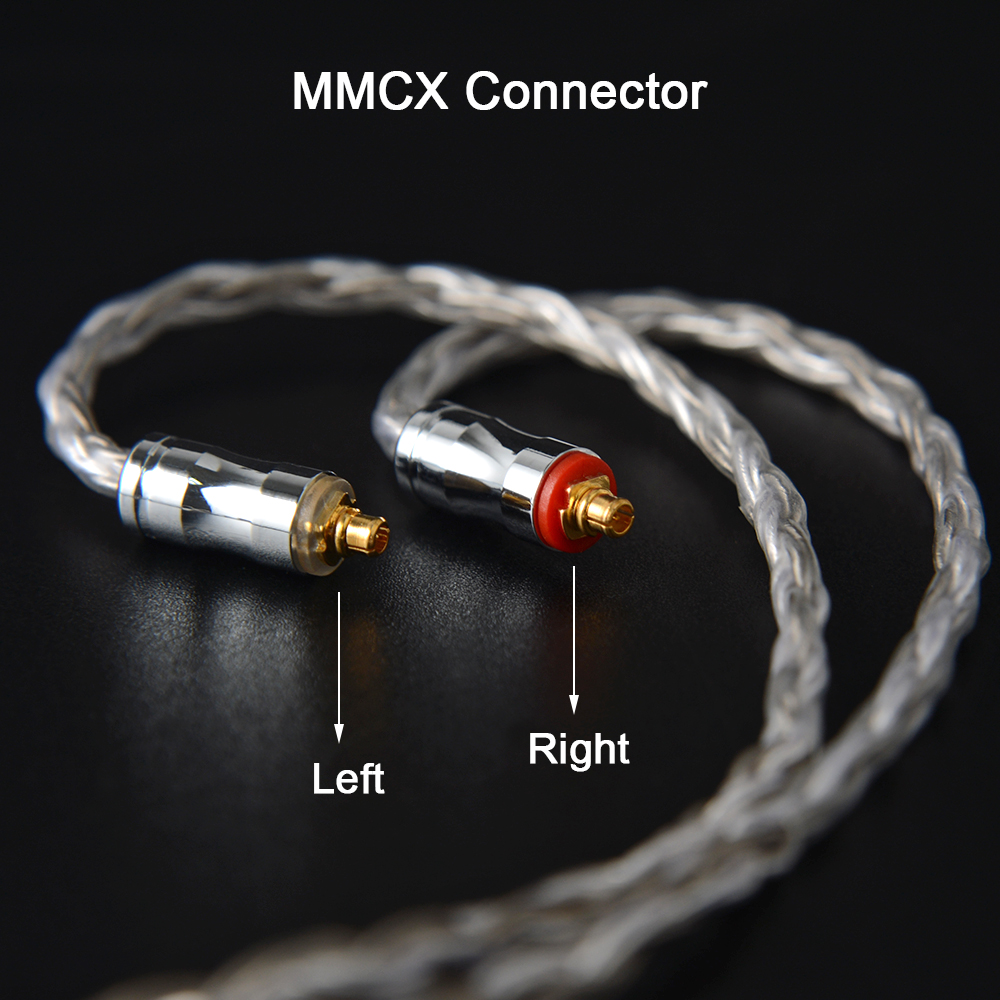 NICEHCK C16-4 16 Core Silver Plated Cable MMCX/2Pin/QDC/NX7 Pin Earphone Upgrade Cable For KZ ...