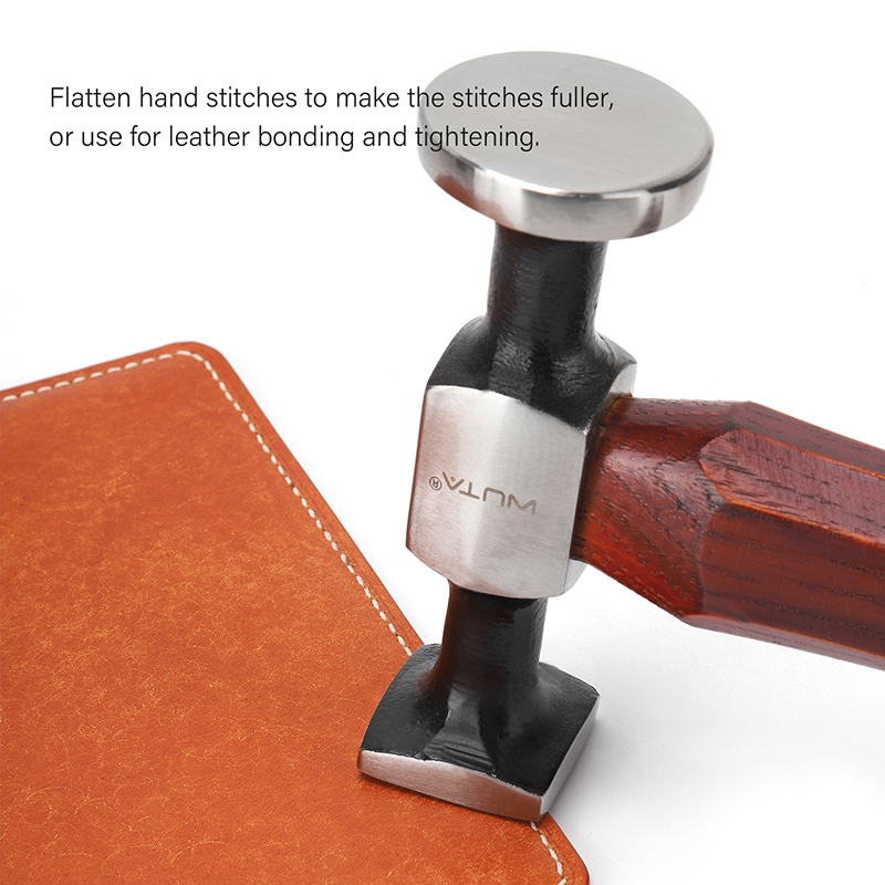 WUTA Leather Steel Hammer Original Design Carbon Steel Double Head ...