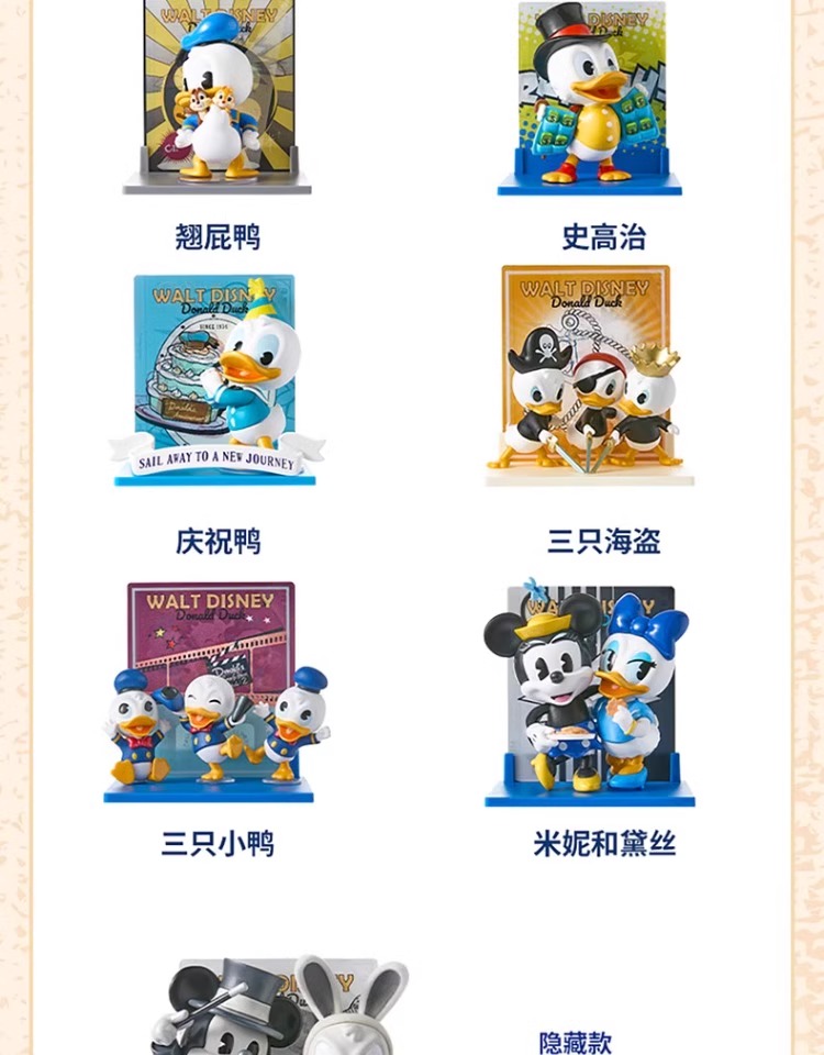[Genuine] Miniso Disney Donald Duck Cover Model Blind Box Figure ...