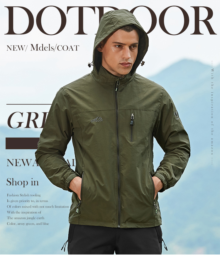INSVUG Men's Tactical Jackets Waterproof Outdoor Hiking Windbreaker ...