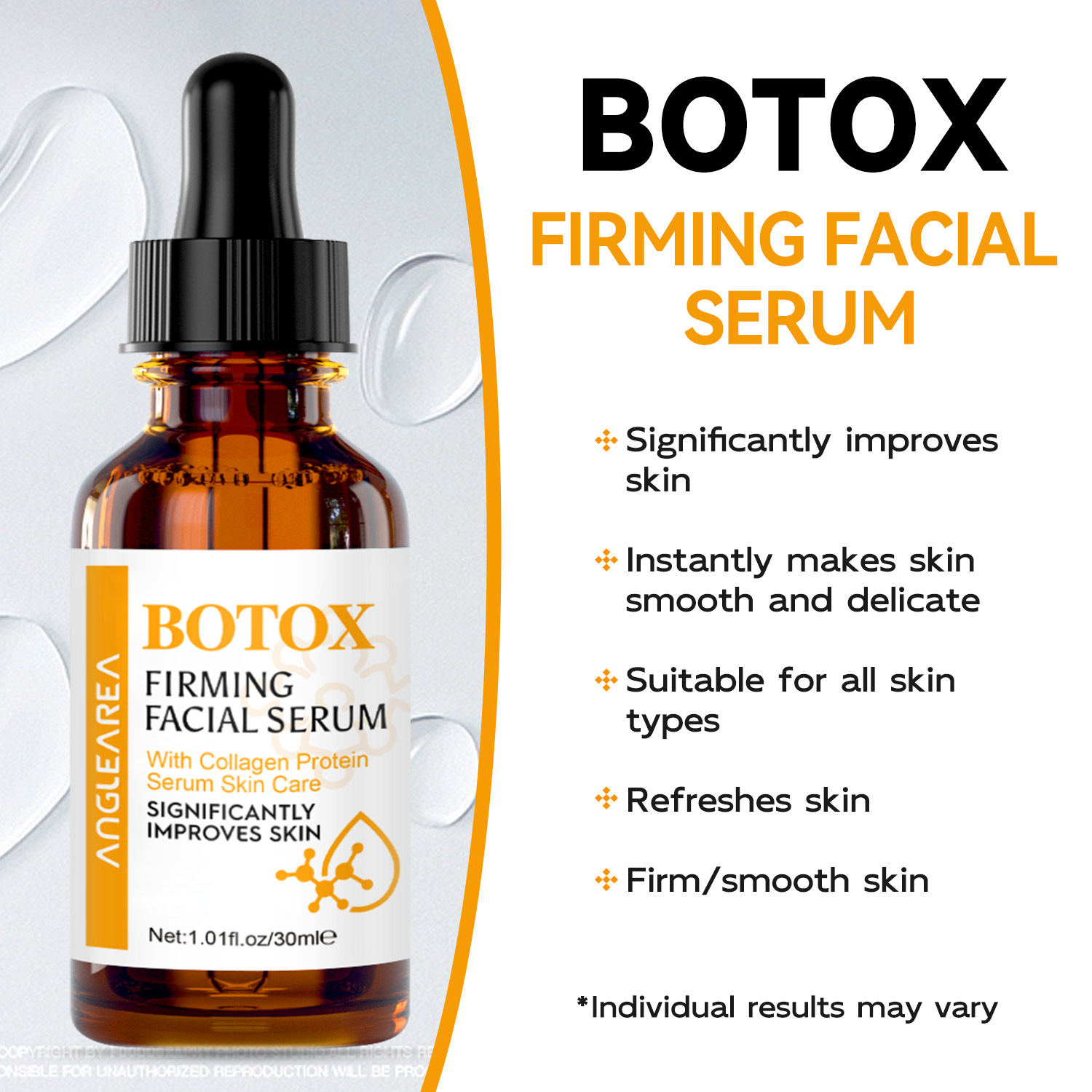 Anglearea Collagen Facial Serum, 1.01 Fl Oz, Plumps, Lifts, and ...