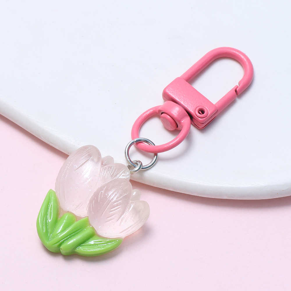 1pcs Cartoon Flower Resin keychain Bag Charm Mobile Phone Jewelry ...