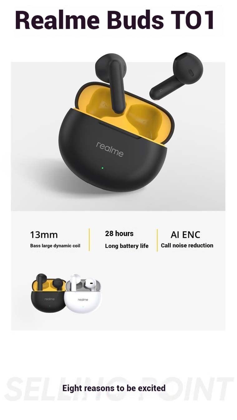 realme Buds T01 In-ear Wireless Bluetooth ultra long life call noise ...