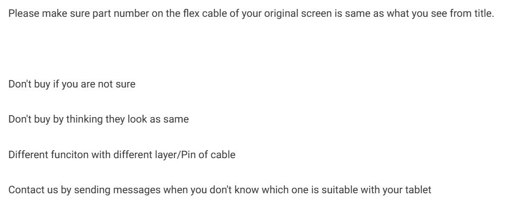 For FPC-TP070191(7052L)-00 7inch Touch Screen Digitizer Tablet New ...