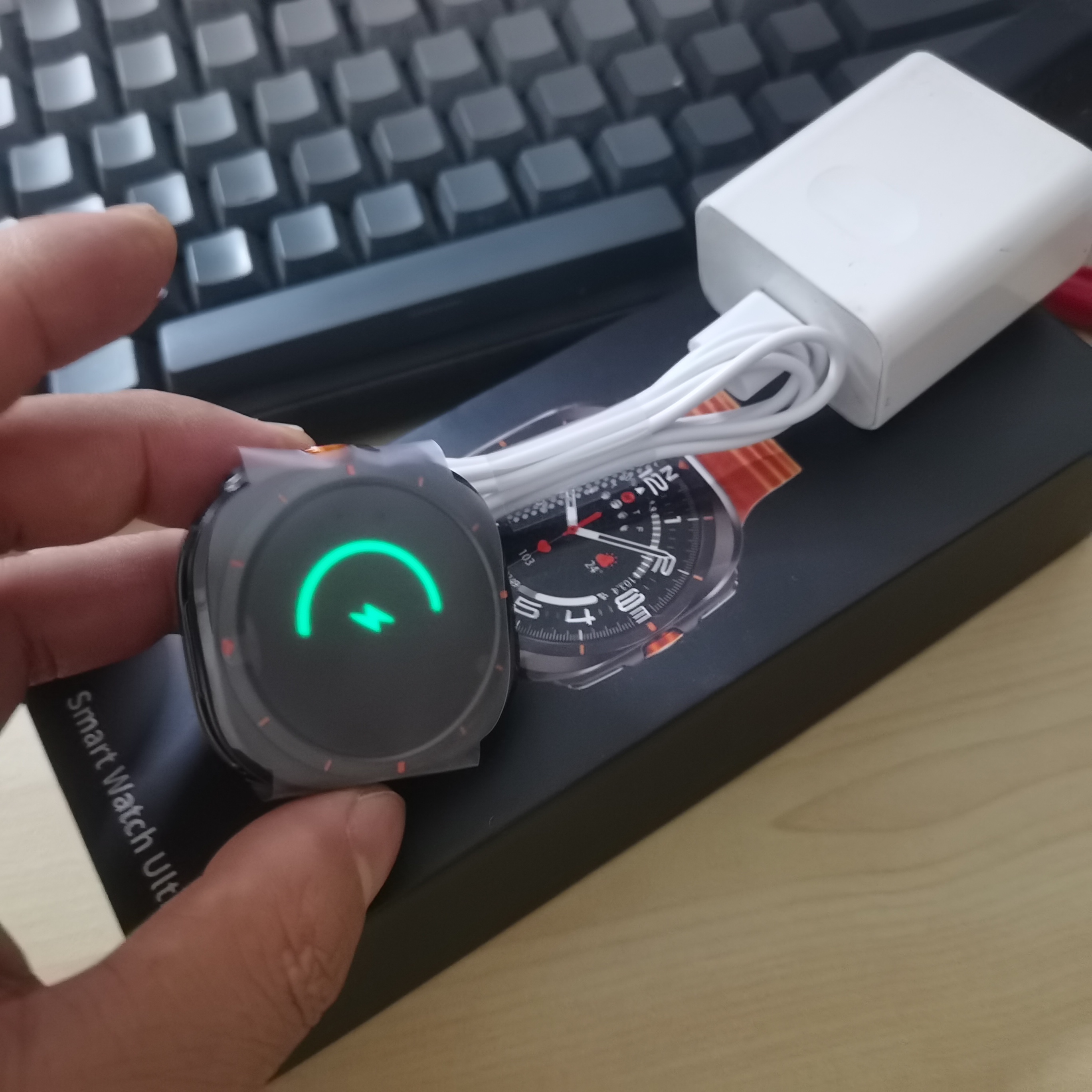 Magnetic Wireless Charger For Only compatible W7 Smart Watch ultra fast ...