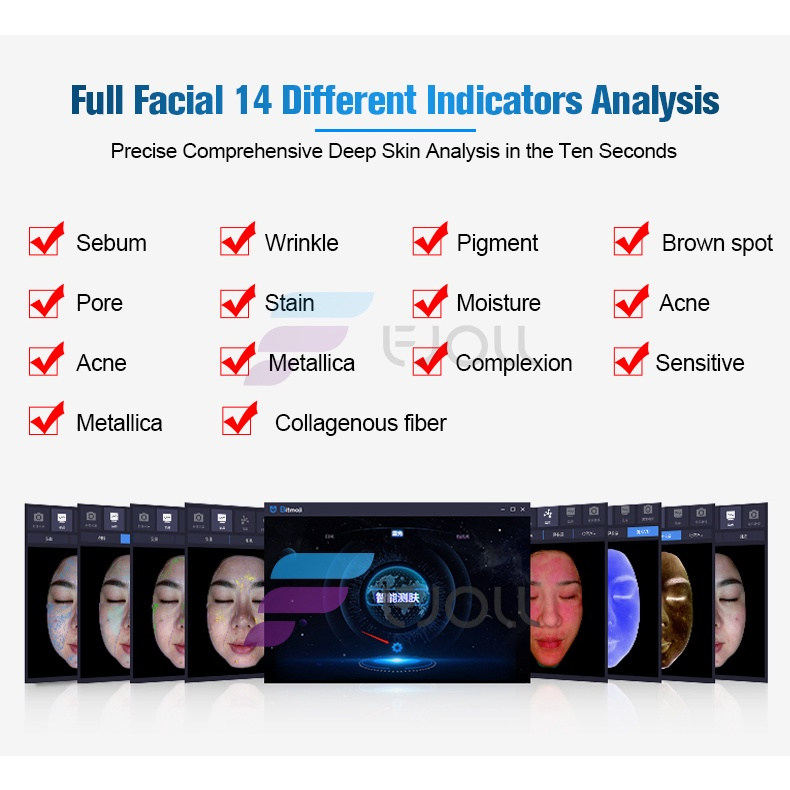 3D Skin Analyzer Analizador De Piel Portable Face Visia Skin Analysis ...