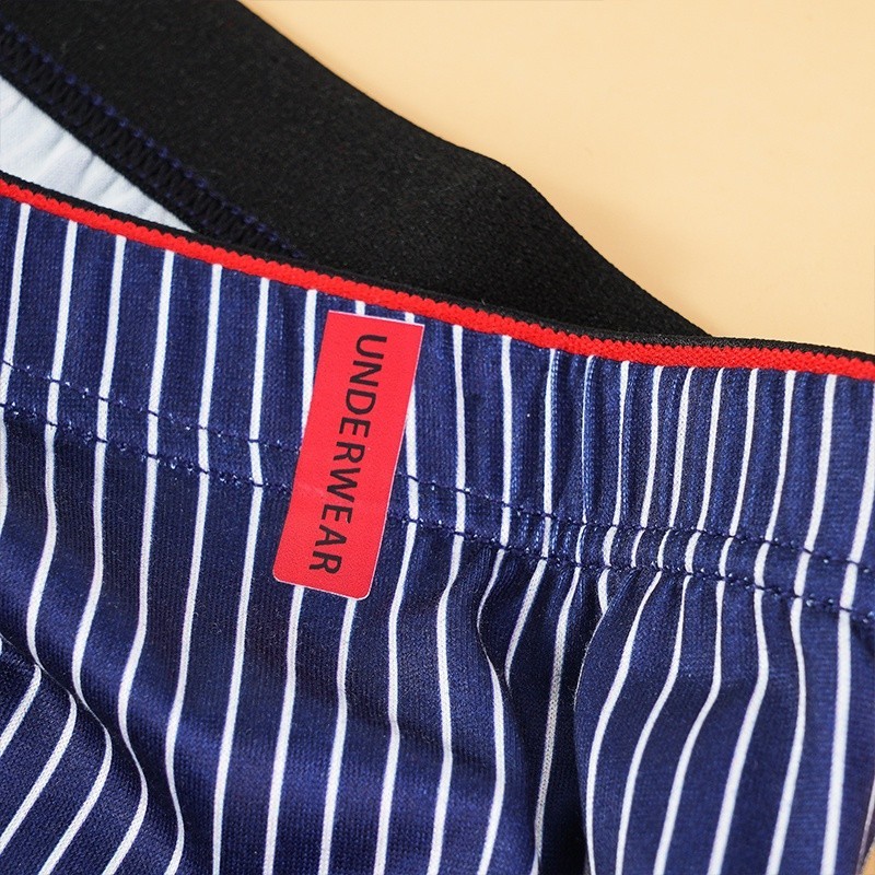 Men's Plus Size Underwear Men's Striped Thin Breathable Shorts ...
