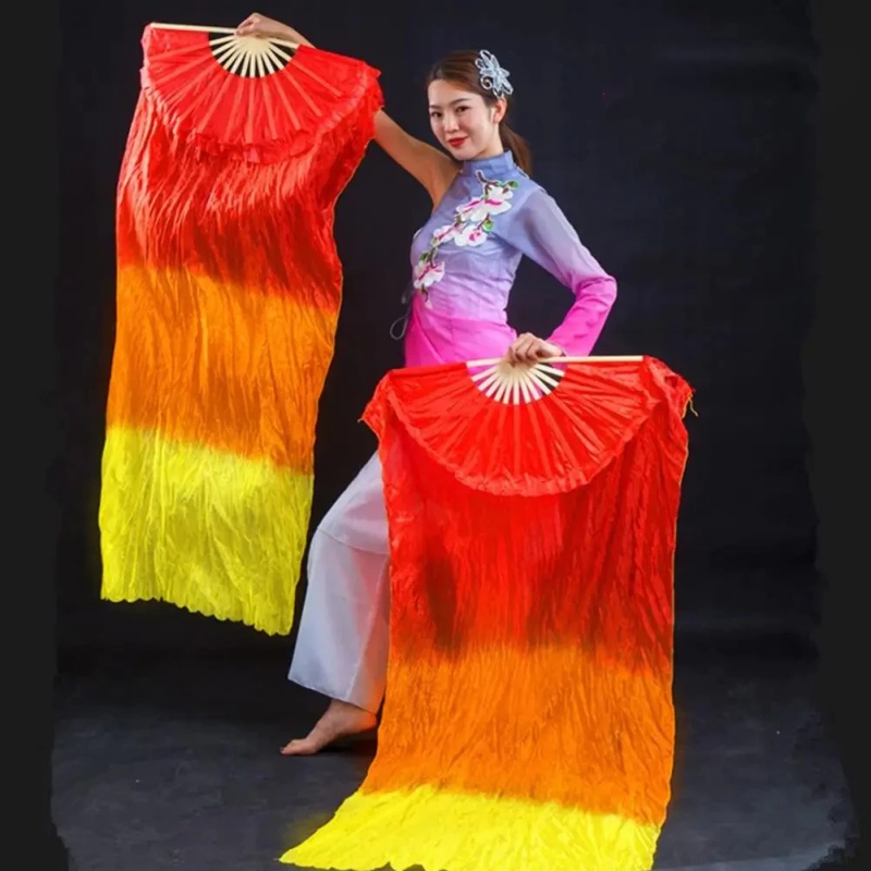 1.8m Long Fan Dance/Belly Dancing Fan/Silk Fan/Belly Dance Fan/Fan Veil ...