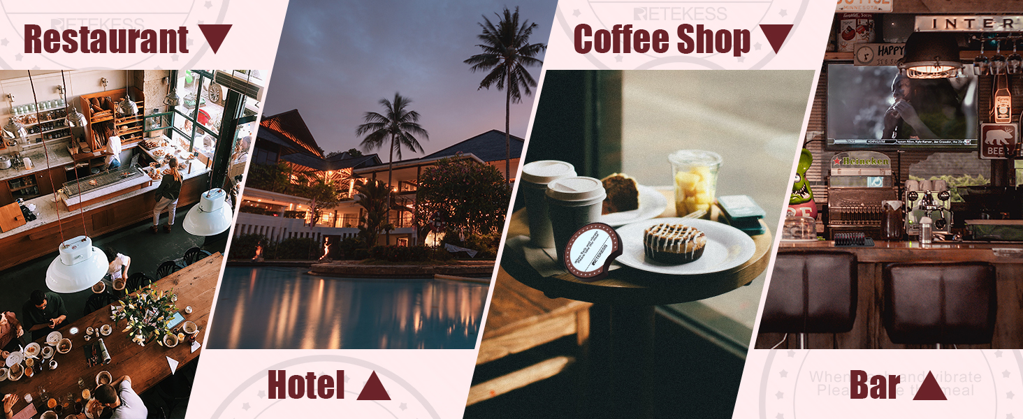 Retekess TD162 Pager Restaurant Wireless Calling System With 10 Buzzers ...