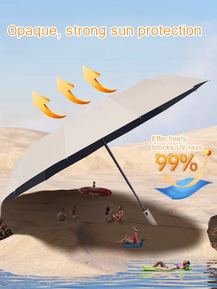 [Heavy Duty] 24-Ribs Fully Automatic Foldable Umbrella Stylish Durable ...