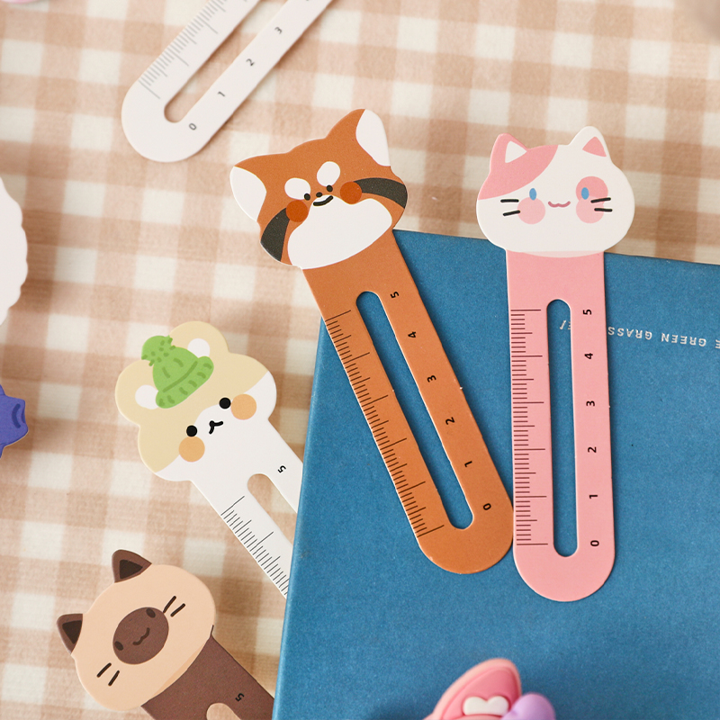 Mr.Paper Cartoon Cute Animal Ruler Bookmark 30pcs/Box Gift Student ...