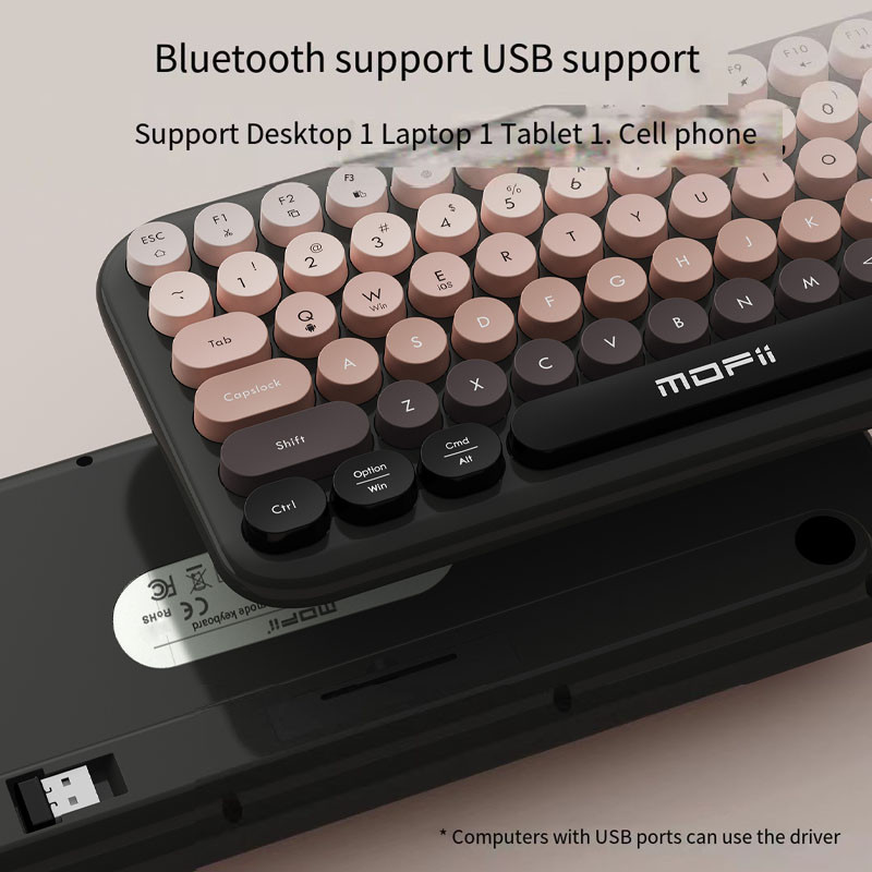 GEEZER MOFII ANNI Dual mode Wireless Bluetooth keyboard Mechanical feel ...