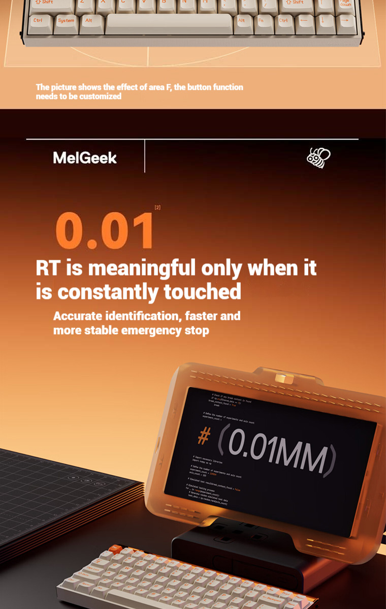 MelGeek MADE84 PRO Magnetic Axis Keyboard RT Magneto Axis 84 key ...