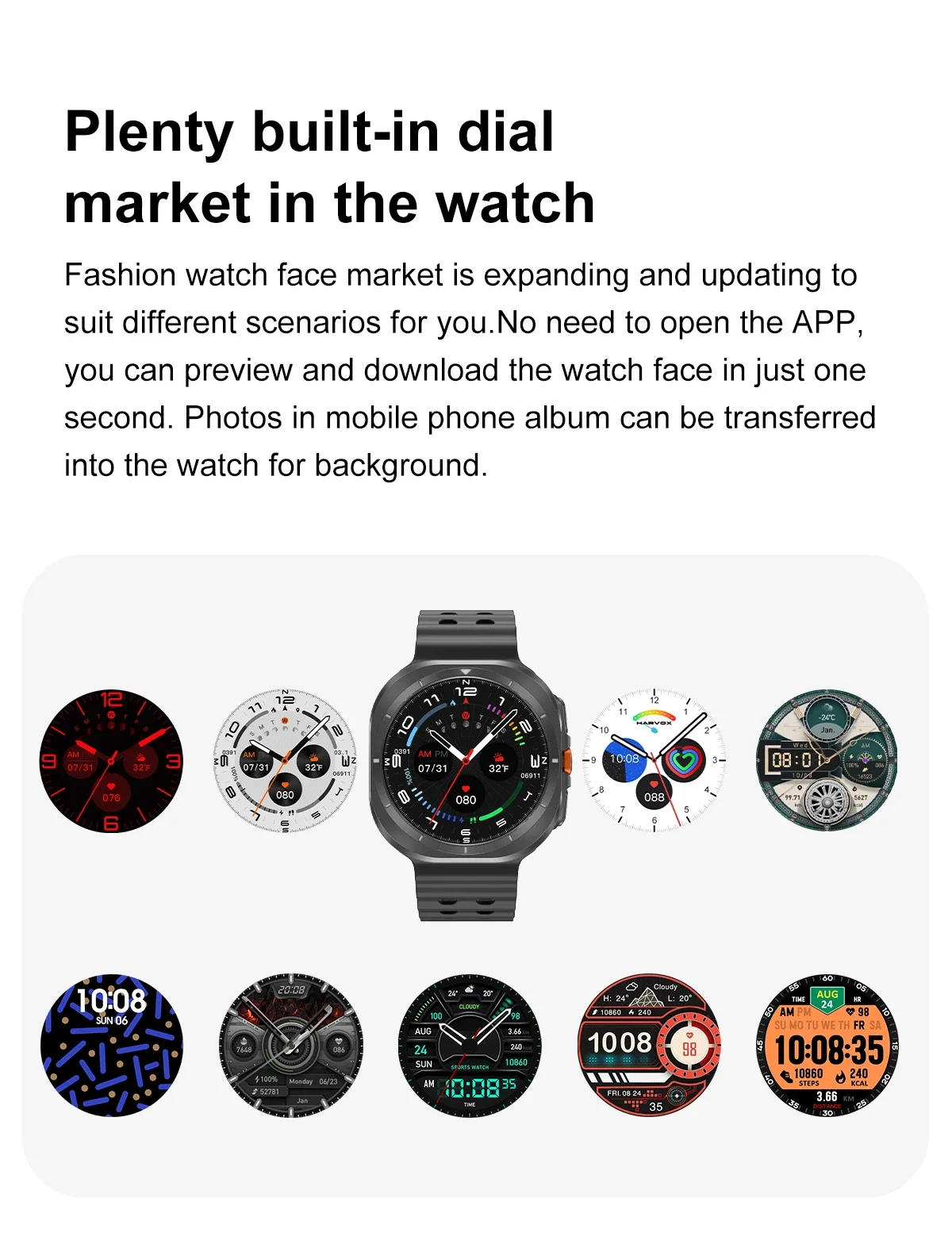 2024 New DT Watch Ultra X Smart Watch 32G Memory Local Music Bluetooth ...