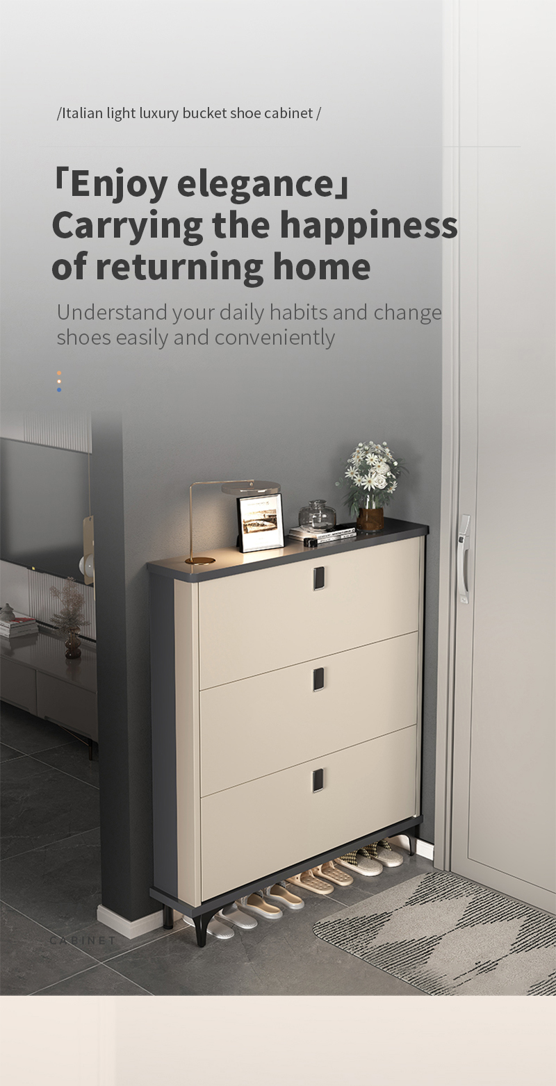 【Hot】Shoe Rack Flip Bucket Shoe Cabinet Wood Flip Shoe Rack Shoe ...